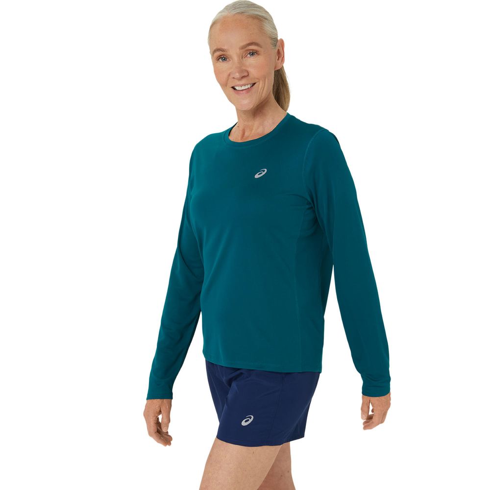 Polera ASICS Silver SS Top - Femenino - Verde - Asics Chile NEW
