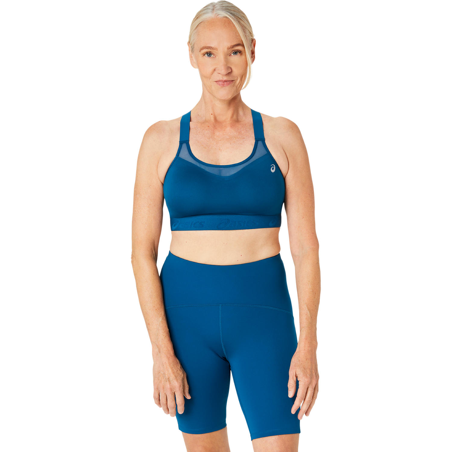Asics - Peto ASICS Road Combination Bra - Femenino - Azul | Ofertitas