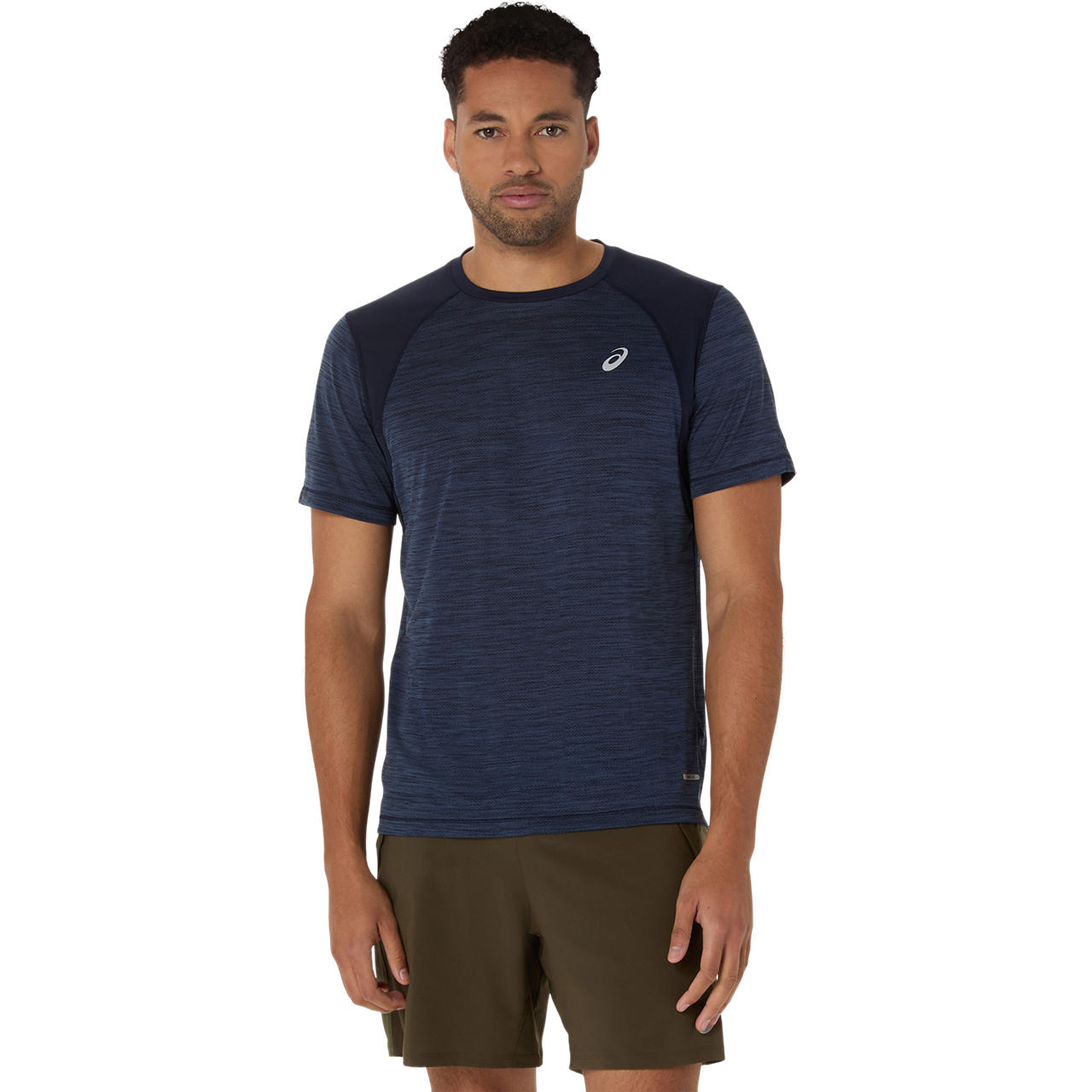 Asics - Polera ASICS Road SS Top Manga Corta - Masculino - Azul | Ofertitas