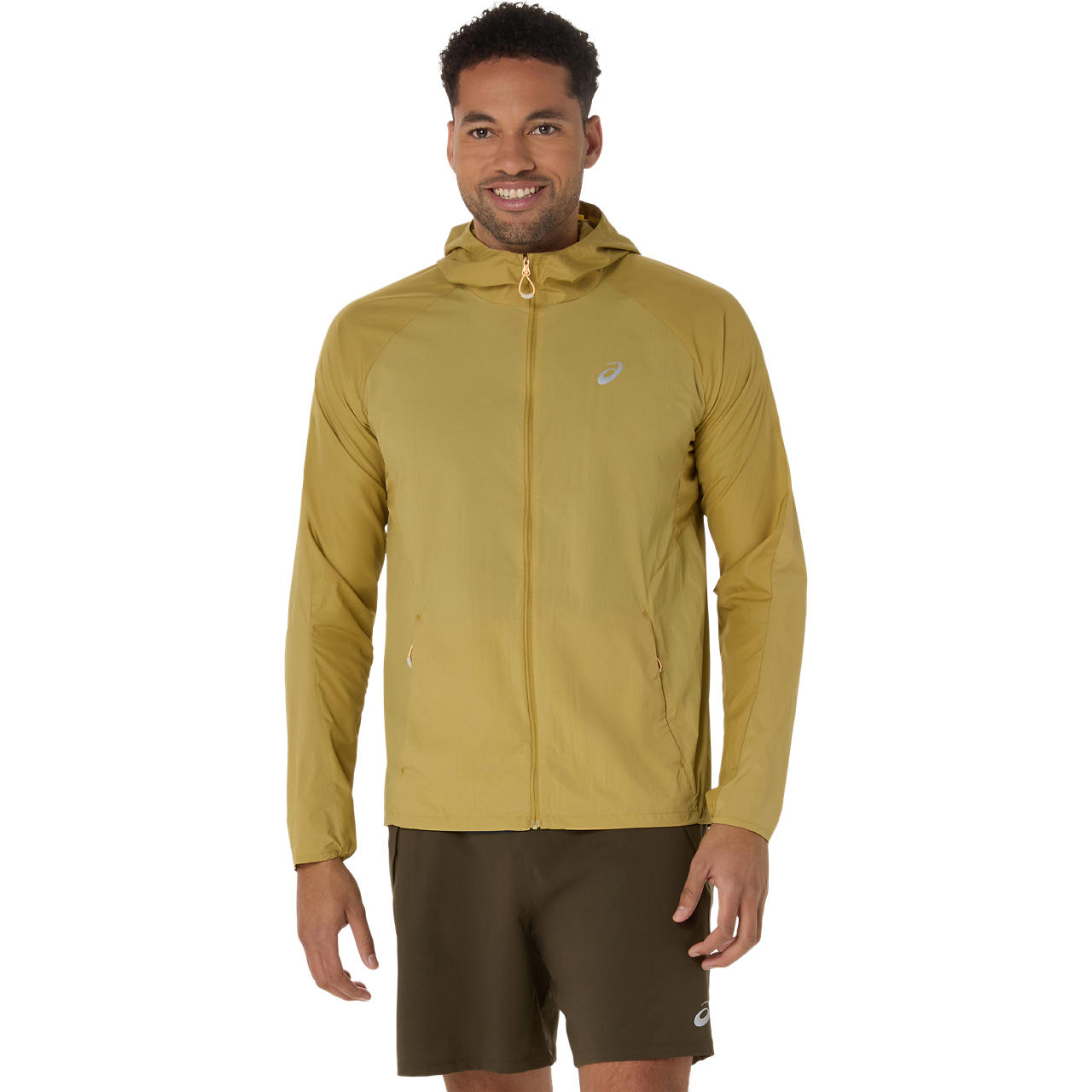 Asics - Chaqueta ASICS Road Packable Jacket - Masculino - Amarillo ...